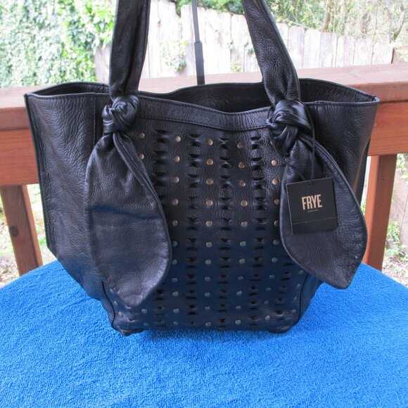 Frye | Bags | Nwt Womens Frye Leather Jade Tote Studded Black | Poshmark